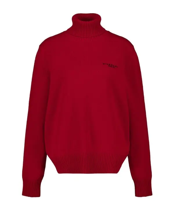 Givenchy Paris Signature Embroidered Turtleneck Sweater