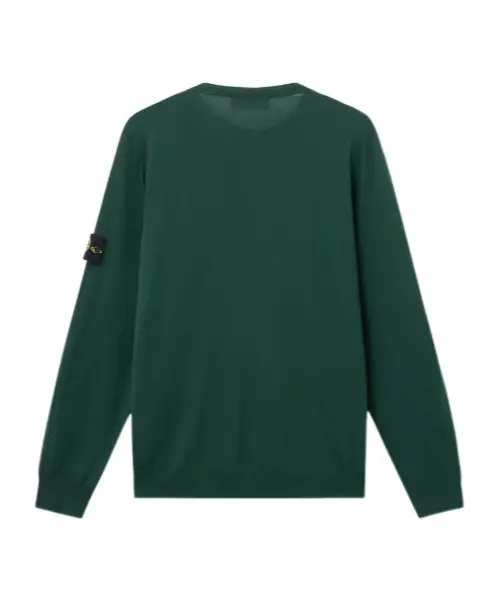 Stone Island Crew Neck Patch Sweater - Juniper