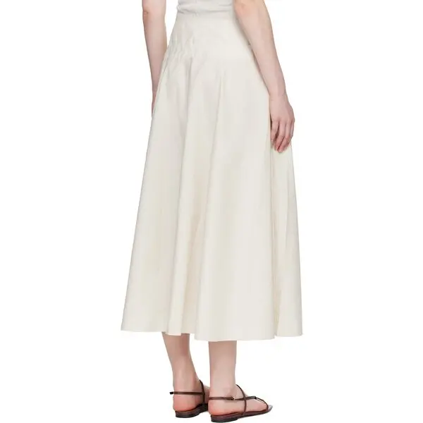 Studio Nicholson Agat Pleated Skirt - Bone
