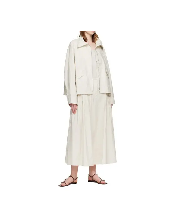 Studio Nicholson Agat Pleated Skirt - Bone