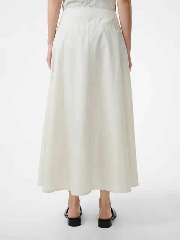 Studio Nicholson Agat Pleated Skirt - Bone