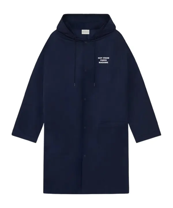 Drole De Monsieur Drôle De La Parka Slogan Parka - Navy Blue