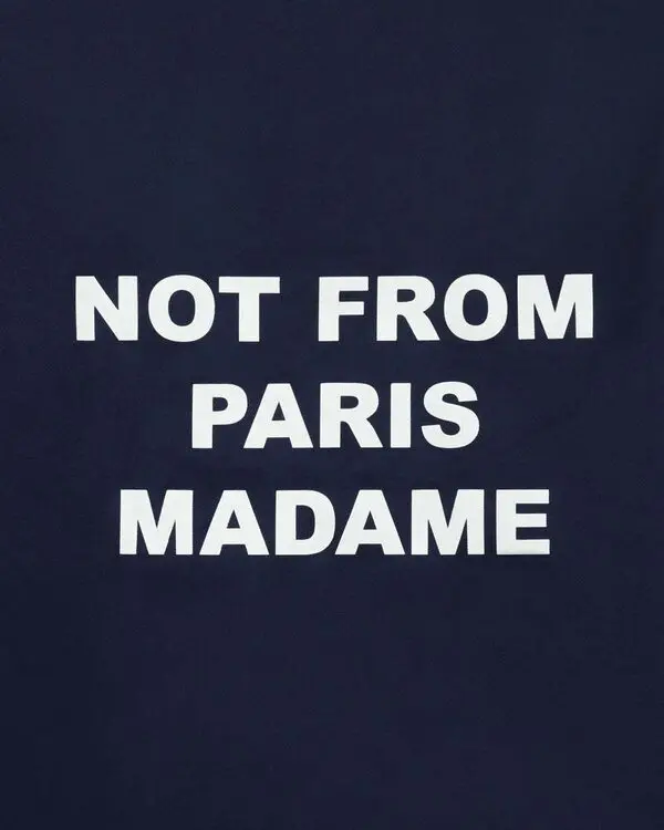 Drole De Monsieur Drôle De La Parka Slogan Parka - Navy Blue