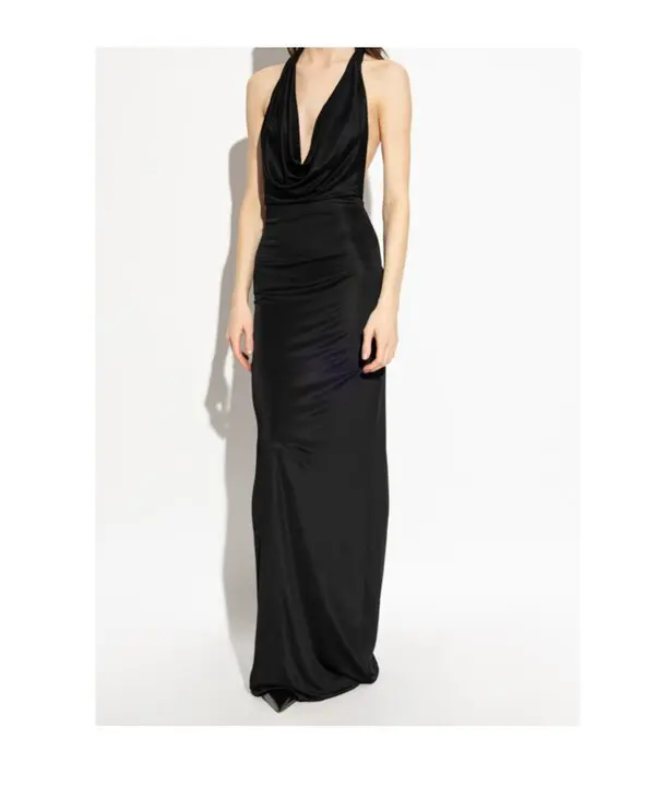 Dsquared2 Long Open Back Draped Dress