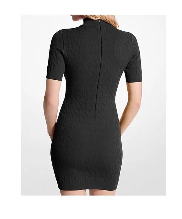 Michael Kors Logo Jacquard Knit Dress