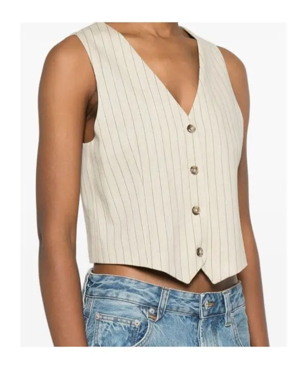 CIRCOLO 1901 Pinstripe Buttoned Waistcoat