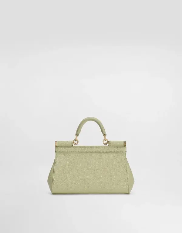 Dolce & Gabbana Small Sicily Handbag With Logo Plaque - Green