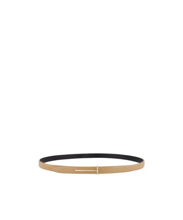 TOM FORD Leather Belt - Nude