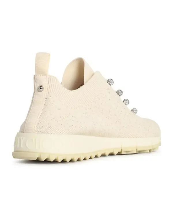 JIMMY CHOO Veles Knit Sneakers - Cream