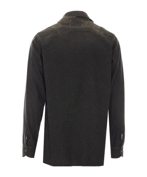 MAISON MARGIELA Long Sleeve Patch Detail Shirt