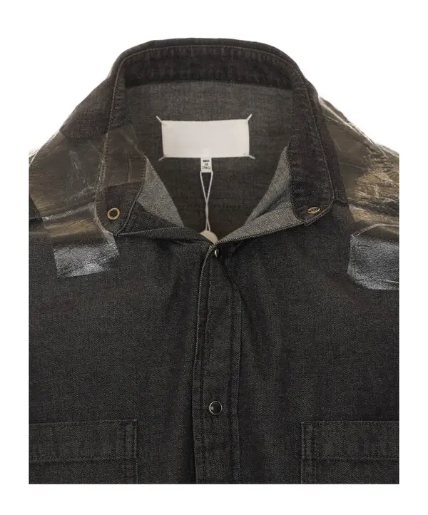 MAISON MARGIELA Long Sleeve Patch Detail Shirt