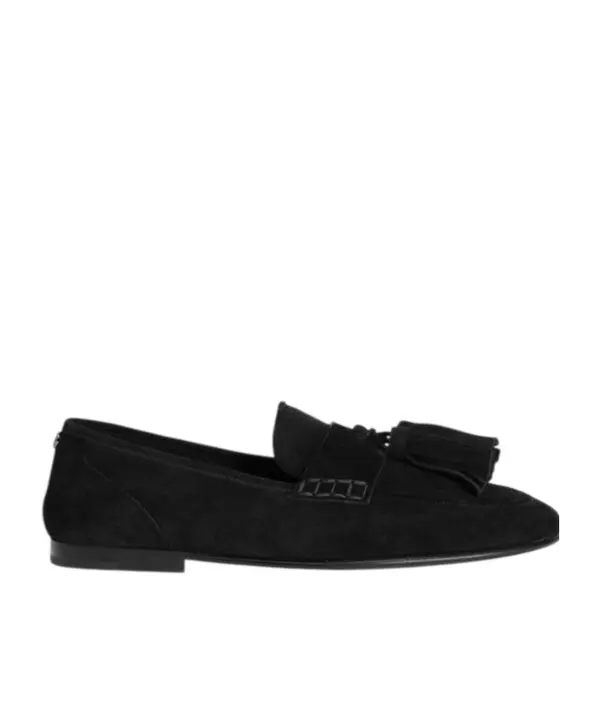 Dolce & Gabbana Ariosto Fringed Tassel Loafers - Black