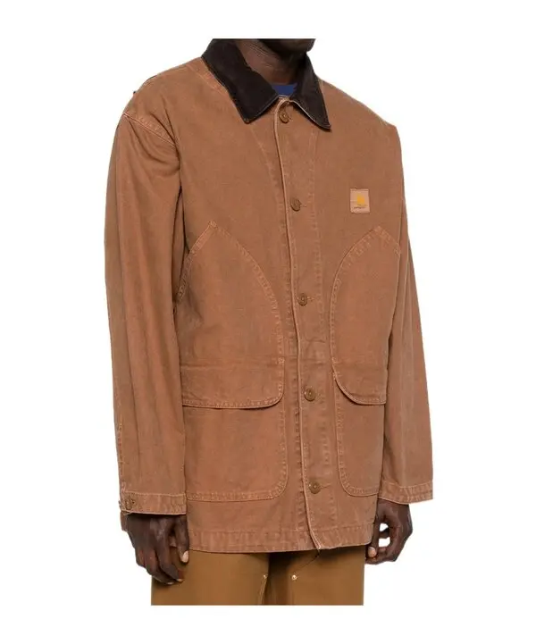 Carhartt Work In Progress Corduroy-collar Jacket - Brown