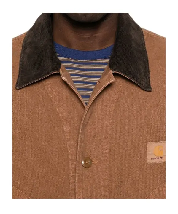 Carhartt Work In Progress Corduroy-collar Jacket - Brown