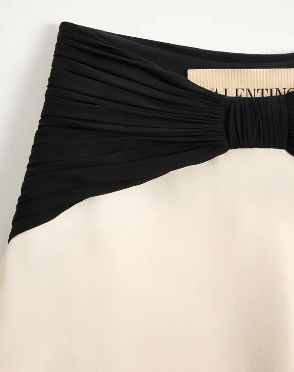 Valentino Garavani Cady Couture Draped Maxi Skirt