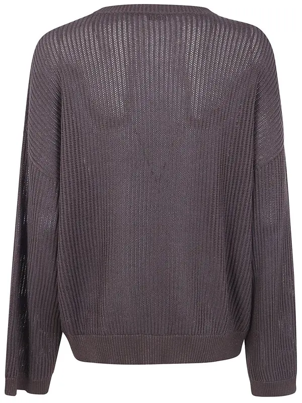 Brunello Cucinelli Long Sleeve Jumper With Ribbed Collar