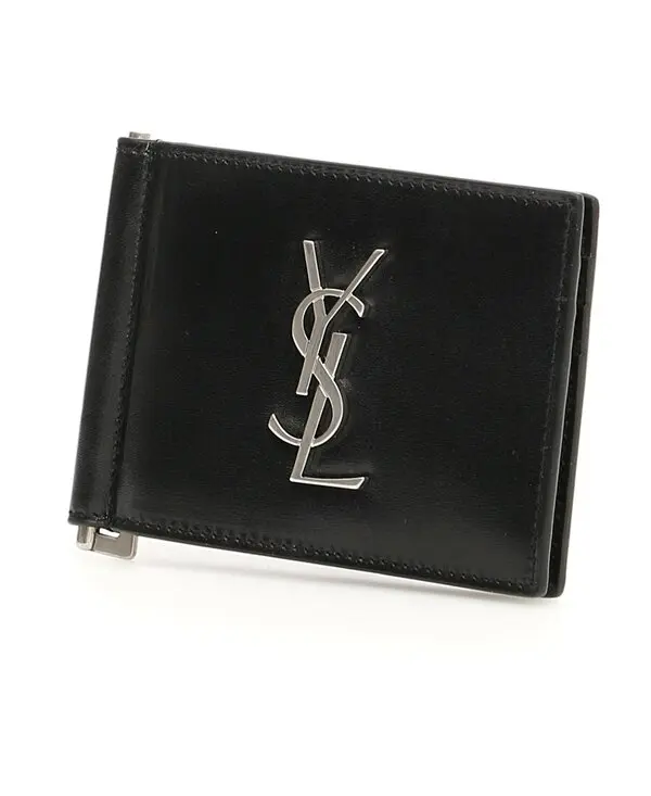 Saint Laurent Monogram Money Clip Wallet