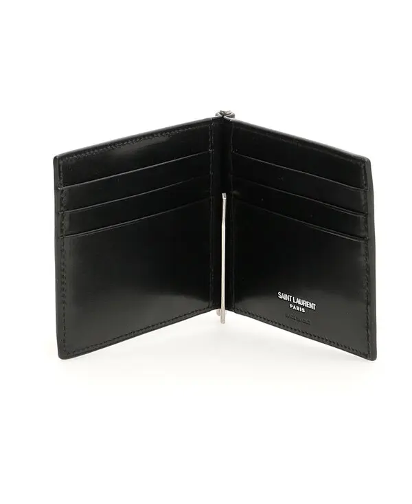 Saint Laurent Monogram Money Clip Wallet