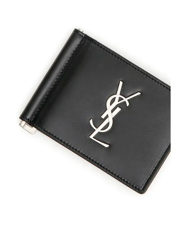 Saint Laurent Monogram Money Clip Wallet