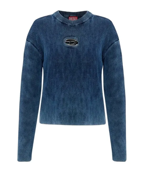 DIESEL® M-anchor Logo Sweater - Blue