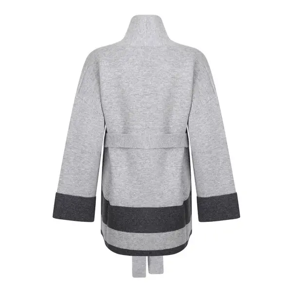 Max Mara Belted Cardigan With Stand-up Collar