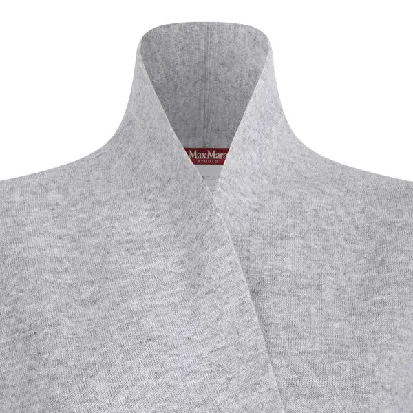 Max Mara Belted Cardigan With Stand-up Collar