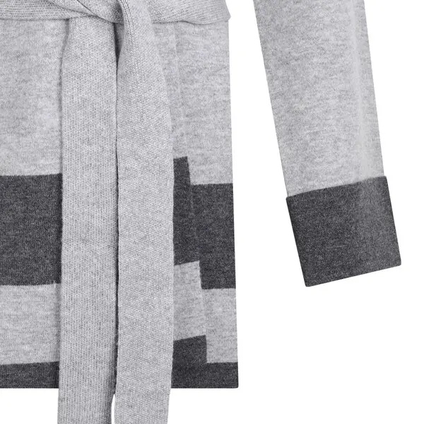 Max Mara Belted Cardigan With Stand-up Collar
