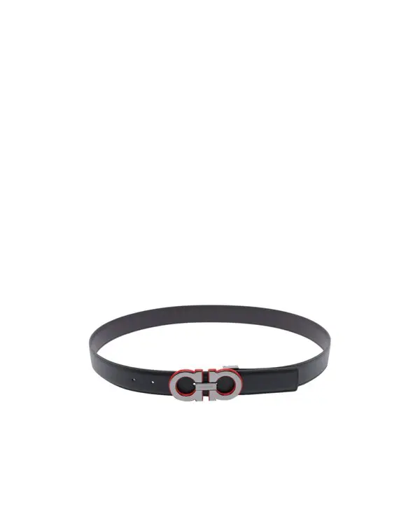 FERRAGAMO Gancini Buckle Belt - Black
