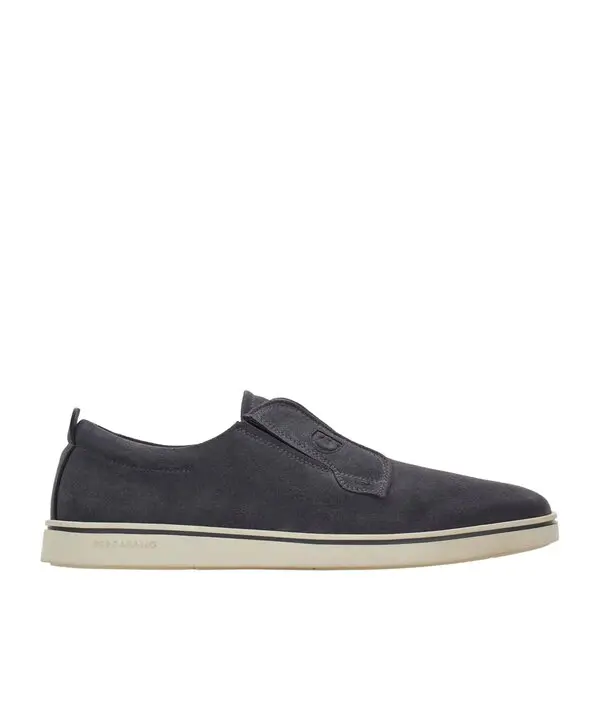 FERRAGAMO Gancini Detail Slip-on Sneakers - Rain Gray