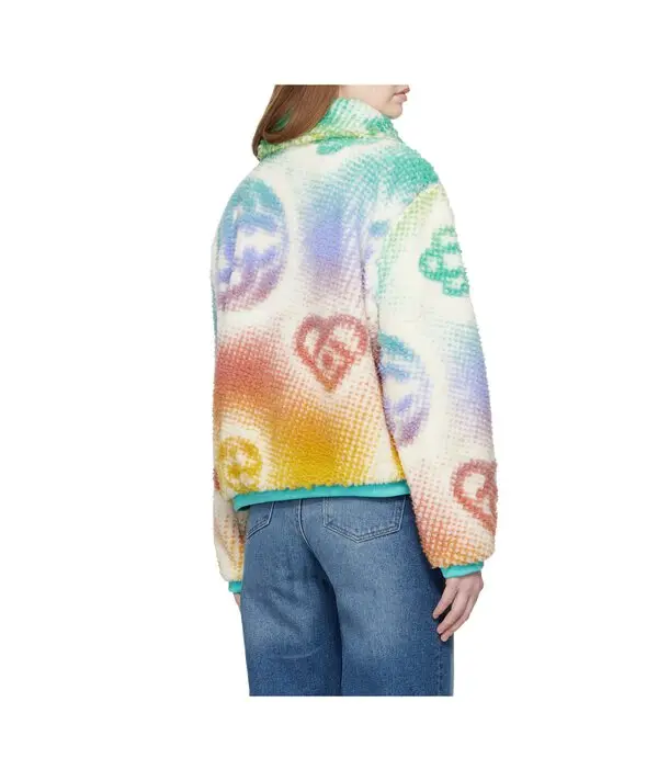 Casablanca Multicolor Fleece Logo Jacket