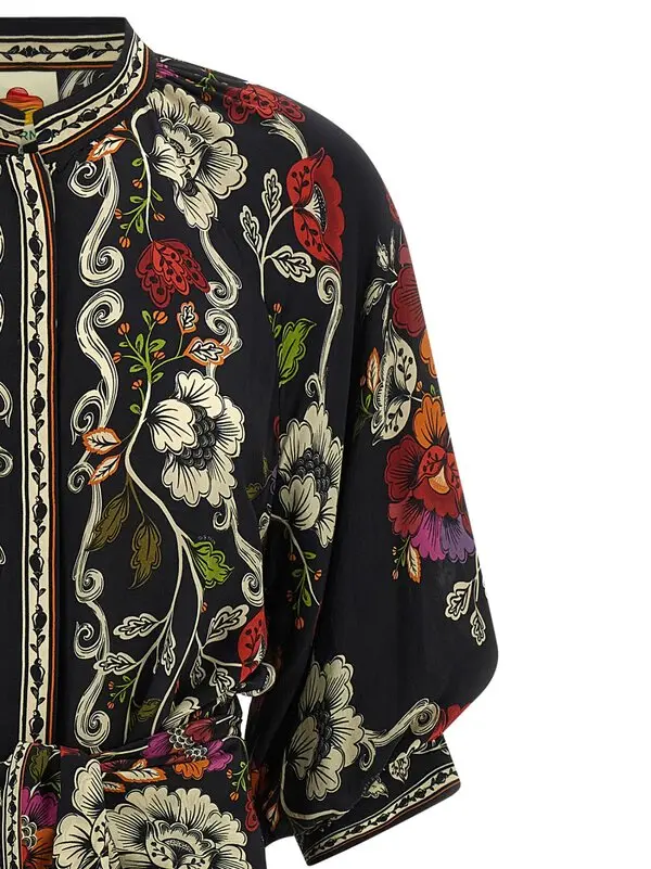 Farm Rio Rococo Flowers Belted Maxi Dress