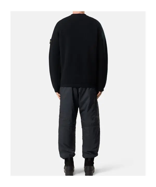 Stone Island Mock Neck Zip Detailed Jumper