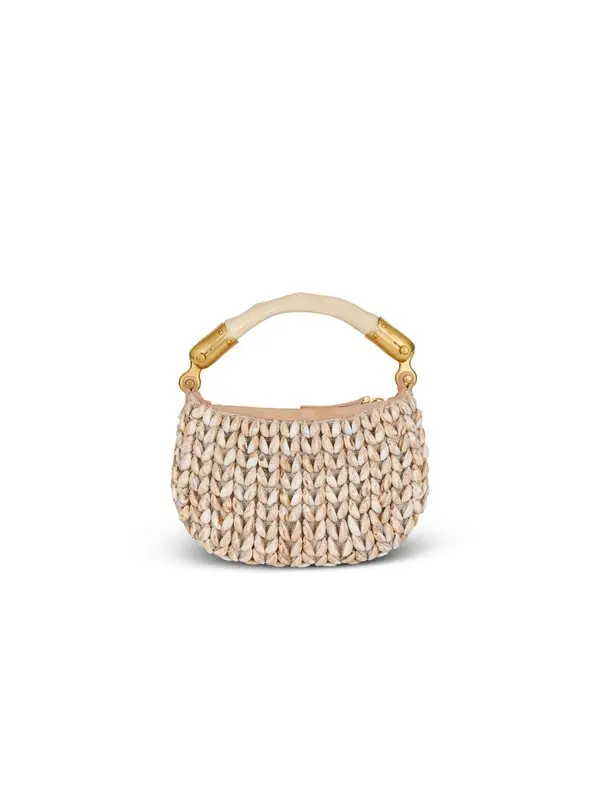 Balmain Suede And Shell Mini Bag