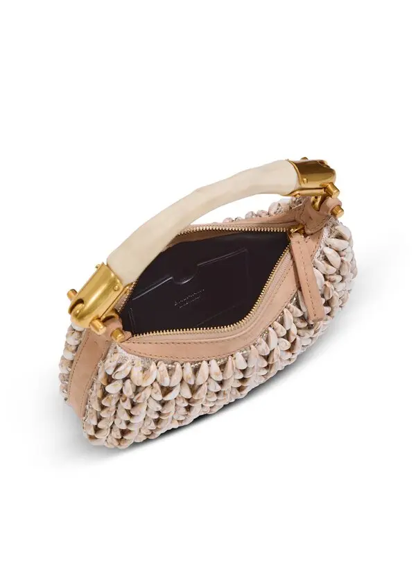 Balmain Suede And Shell Mini Bag