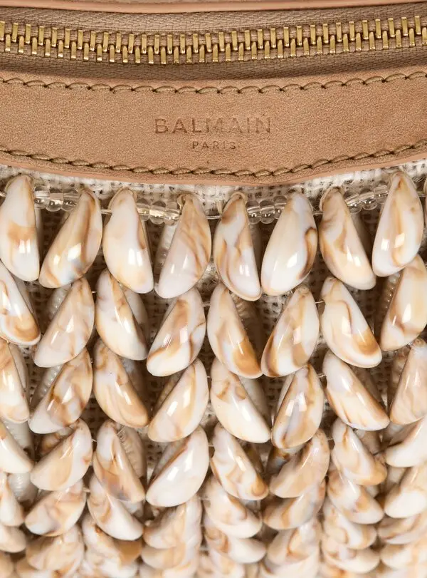 Balmain Suede And Shell Mini Bag