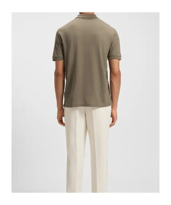 Hugo Boss Parlay 240 Button Herringbone Polo Shirt