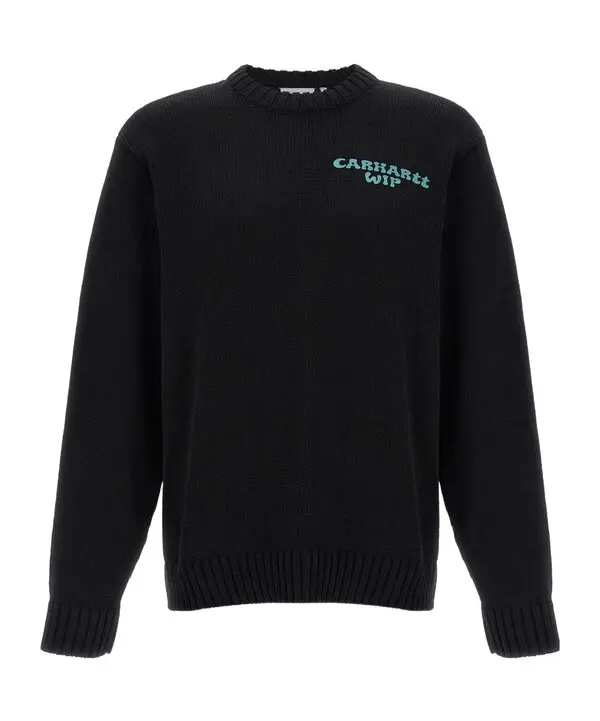 Carhartt Work In Progress Helix Graphic Knitted Sweater - Black