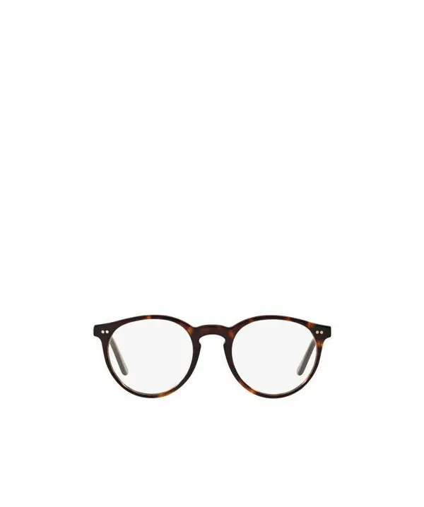Polo Ralph Lauren Tortoiseshell Round Frame Eyeglasses - White