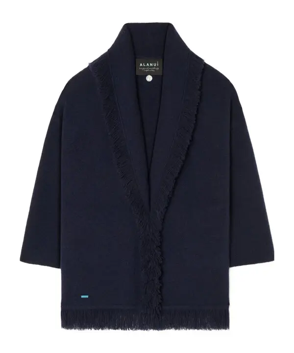 Alanui Fringed Cardigan - Midnight Blue
