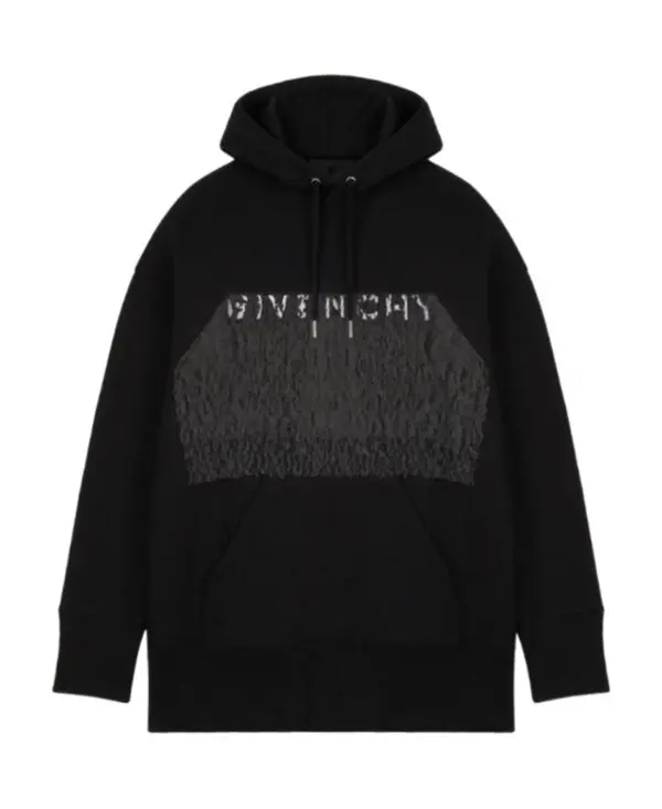 Givenchy Lace Panel Oversized Hoodie