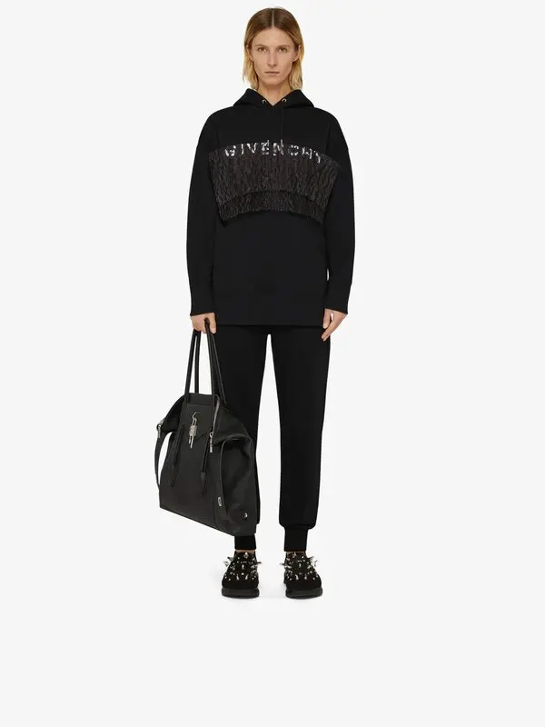 Givenchy Lace Panel Oversized Hoodie