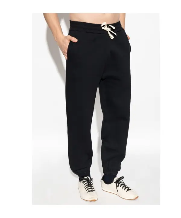 JIL SANDER Drawstring Cuffed Joggers - Black