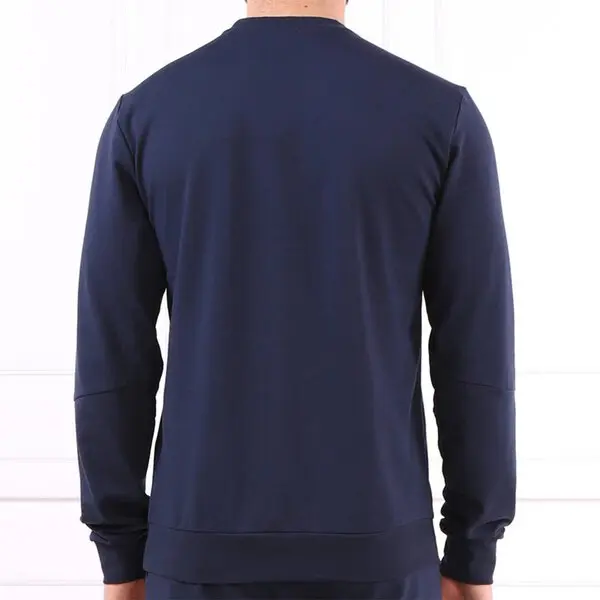 EA7 Logo Pattern Long Sleeve Sweater