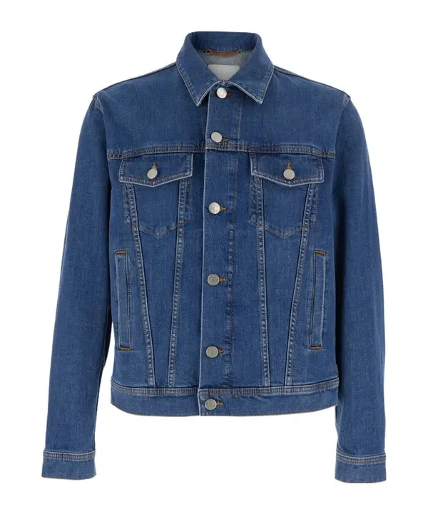 Jacob Cohen Logo Patch Stretch Denim Jacket
