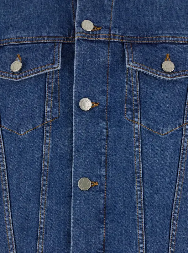 Jacob Cohen Logo Patch Stretch Denim Jacket