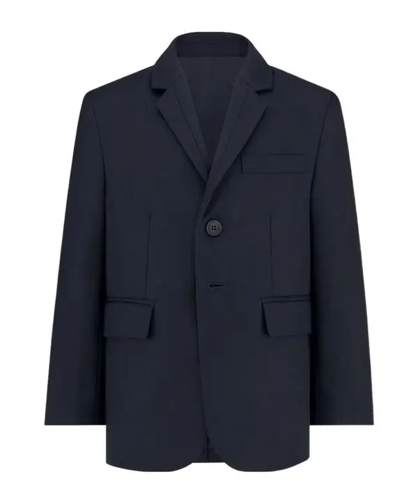 Dior Long-sleeved Suit Jacket - Navy Blue