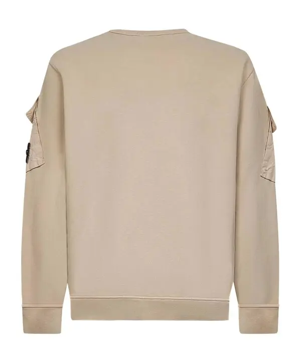 Stone Island Logo Patch Crewneck Sweatshirt
