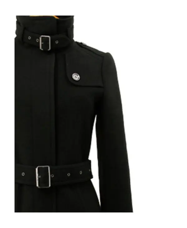 Burberry High Neck Tie Detail Trench Coat