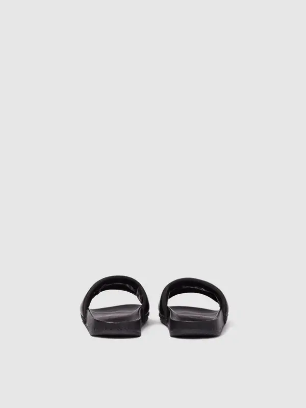 AMBUSH Logo Embossed Open-toe Slides - Black