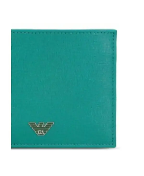 Emporio Armani Logo Detail Wallet - Green